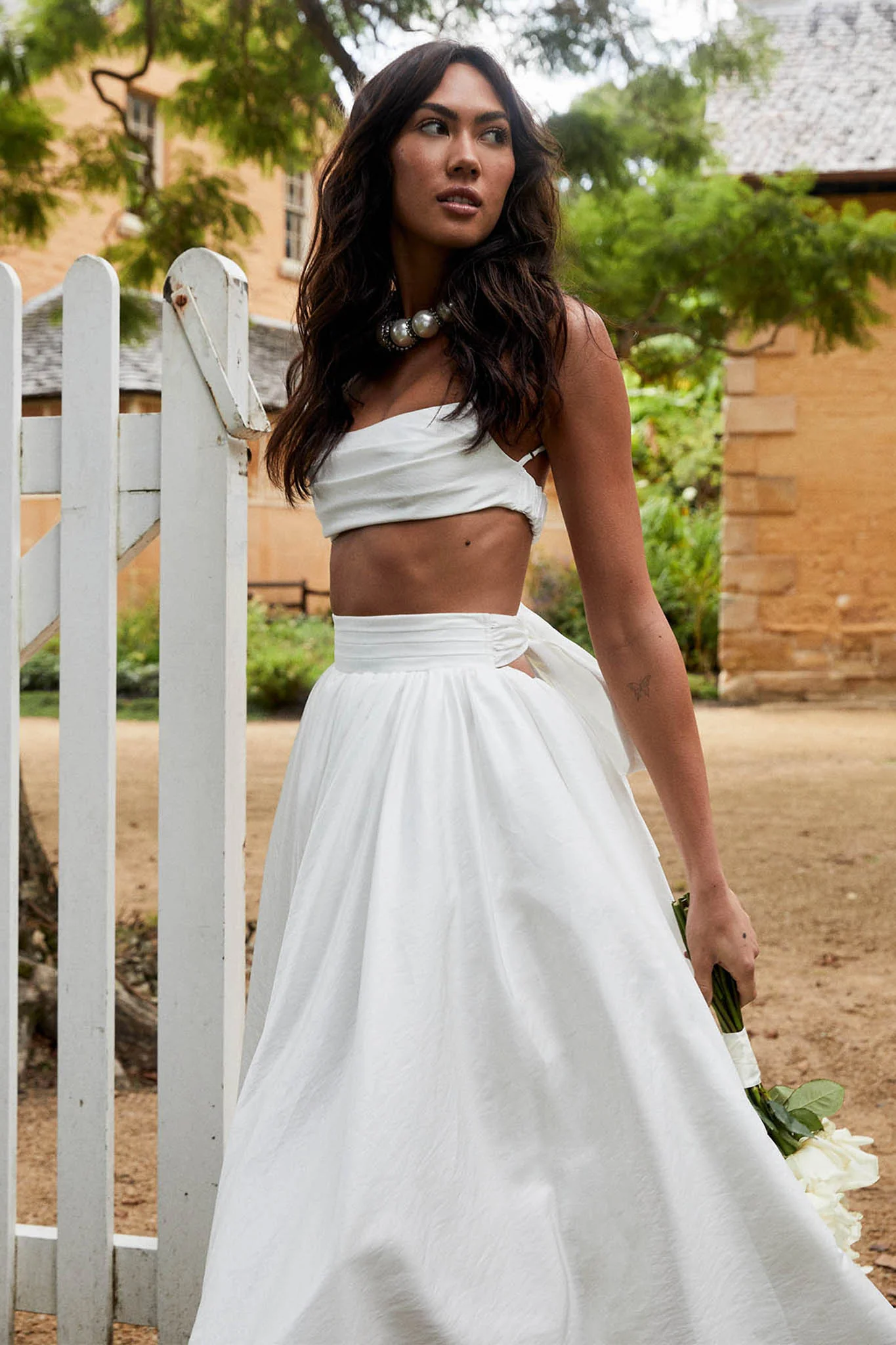 Love Songs Crop Top White - Selfie Leslie
